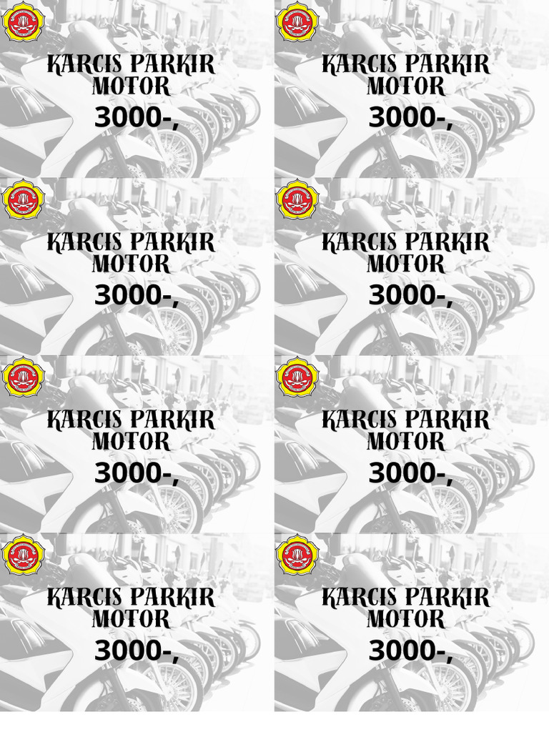 Karcis Parkir Motor PDF | PDF