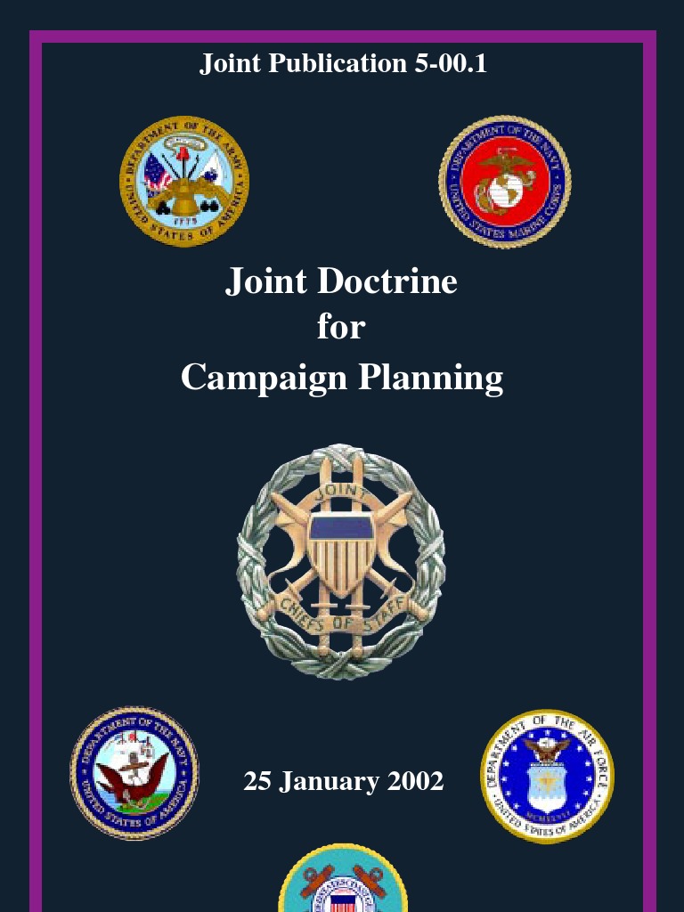 Joint Doctrine For Campaign Planning | PDF | Operational Level Of War ...