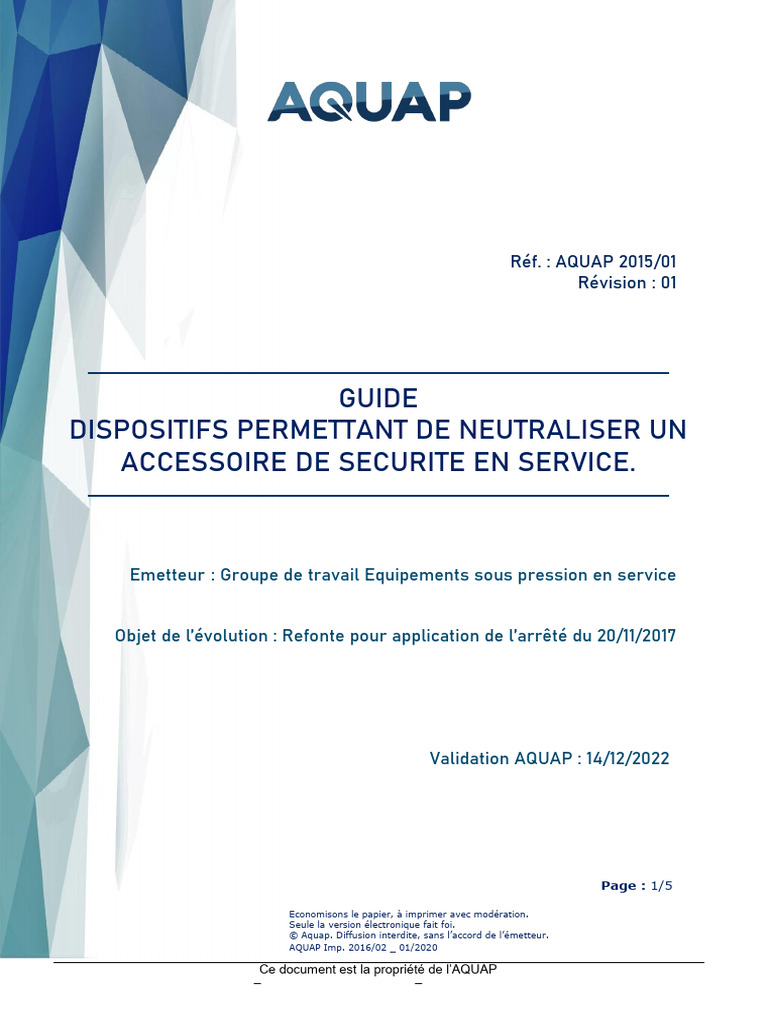 AQUAP 2015 - 01 Rev1 | PDF