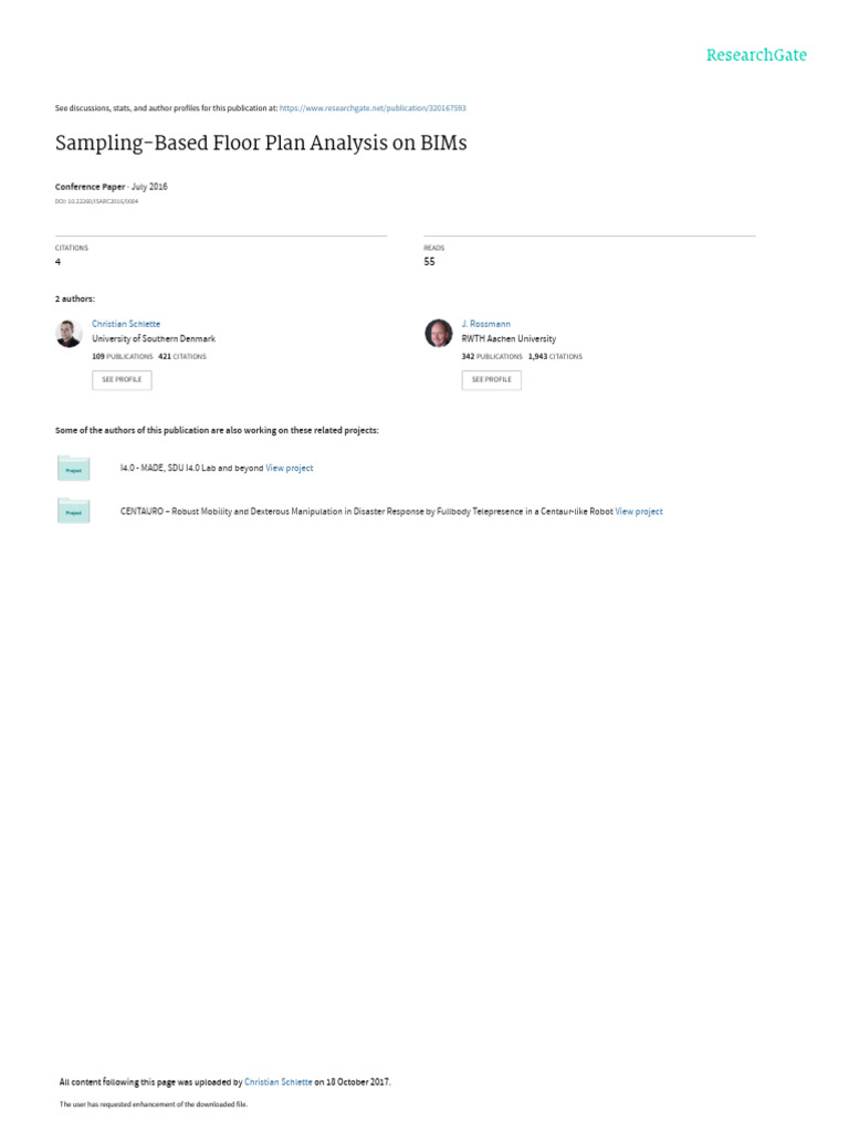 Sampling-Based Floor Plan Analysis On BIMs | PDF