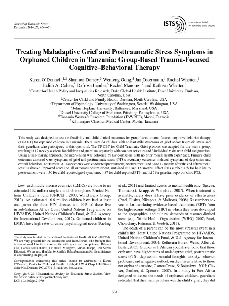 O'Donnell Et Al. (2014) | PDF