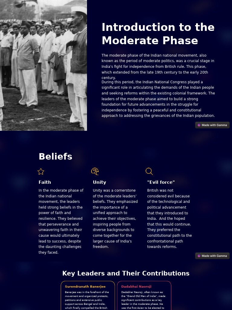 Introduction To The Moderate Phase | PDF