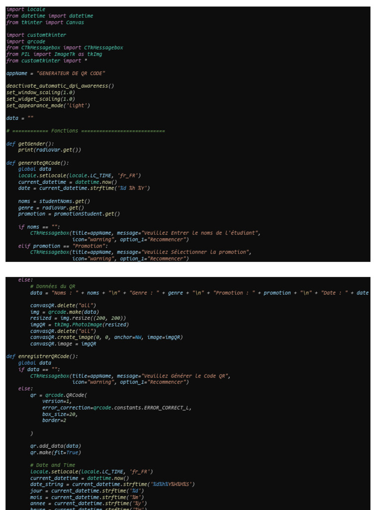 Generateur de QR Code | PDF