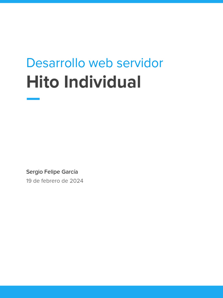 Hito Individual2 DWS | PDF