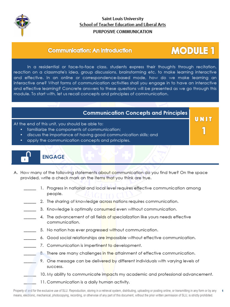 Gpcom M1 - Unit 1 | PDF