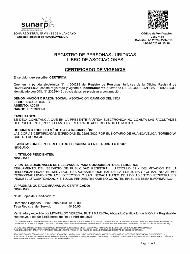 VIGENCIA | PDF