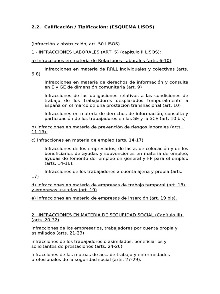 Tema 6 Esquema LISOS | PDF