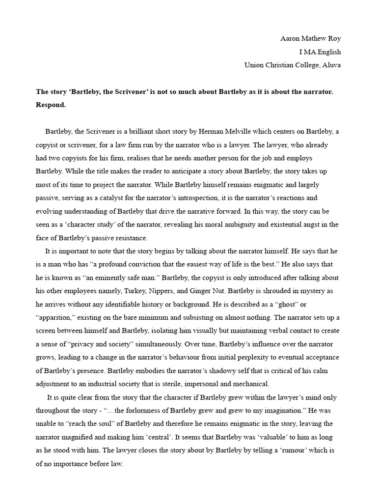 Bartleby Central? | PDF