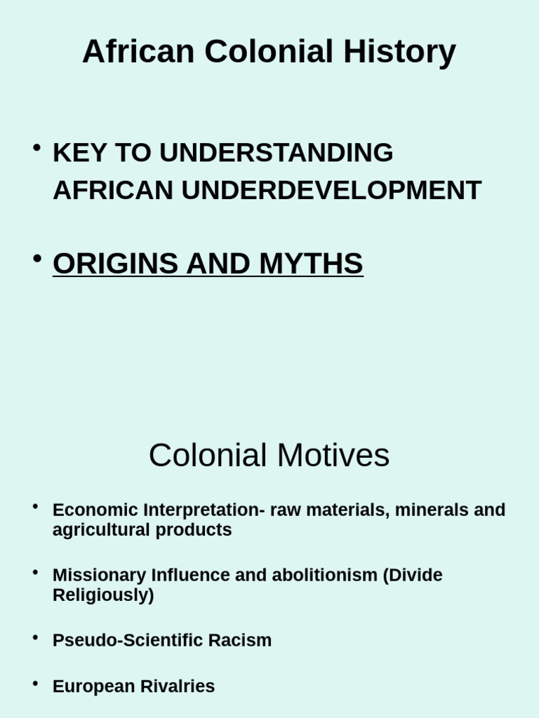 Colonial Administration | PDF