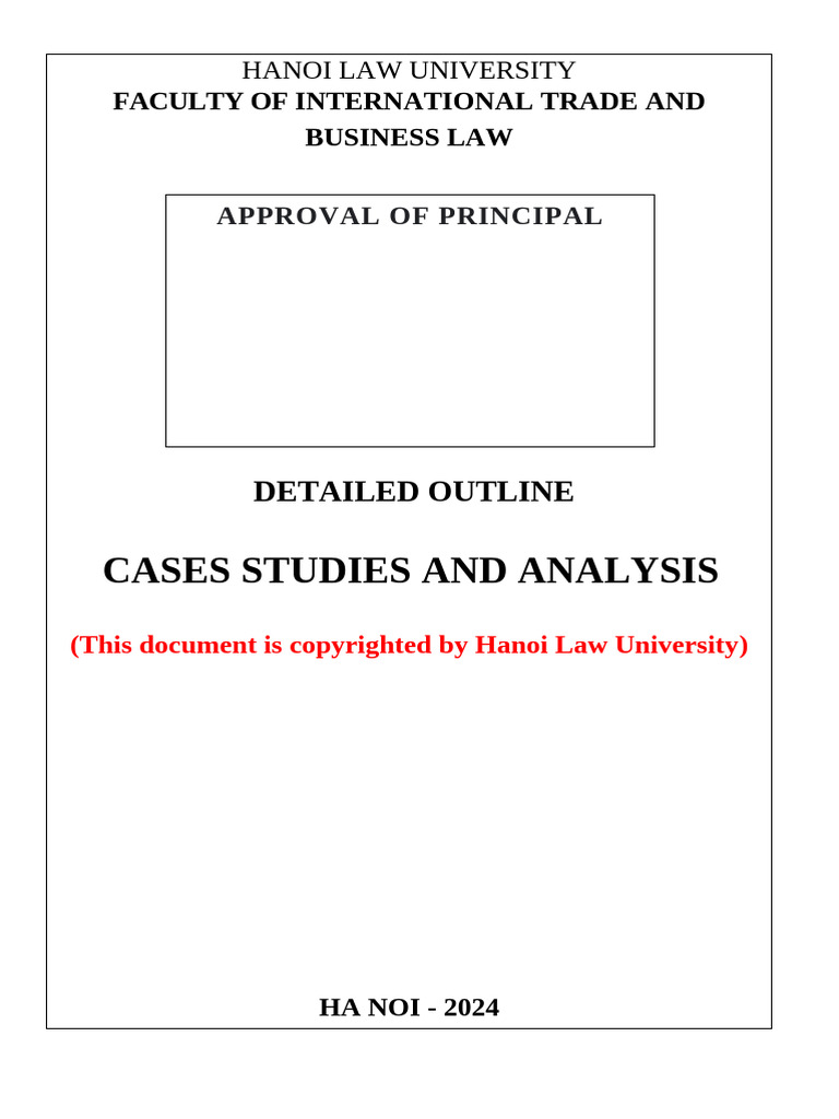 Cases Studies and Analysis - 2TC - K46 | PDF