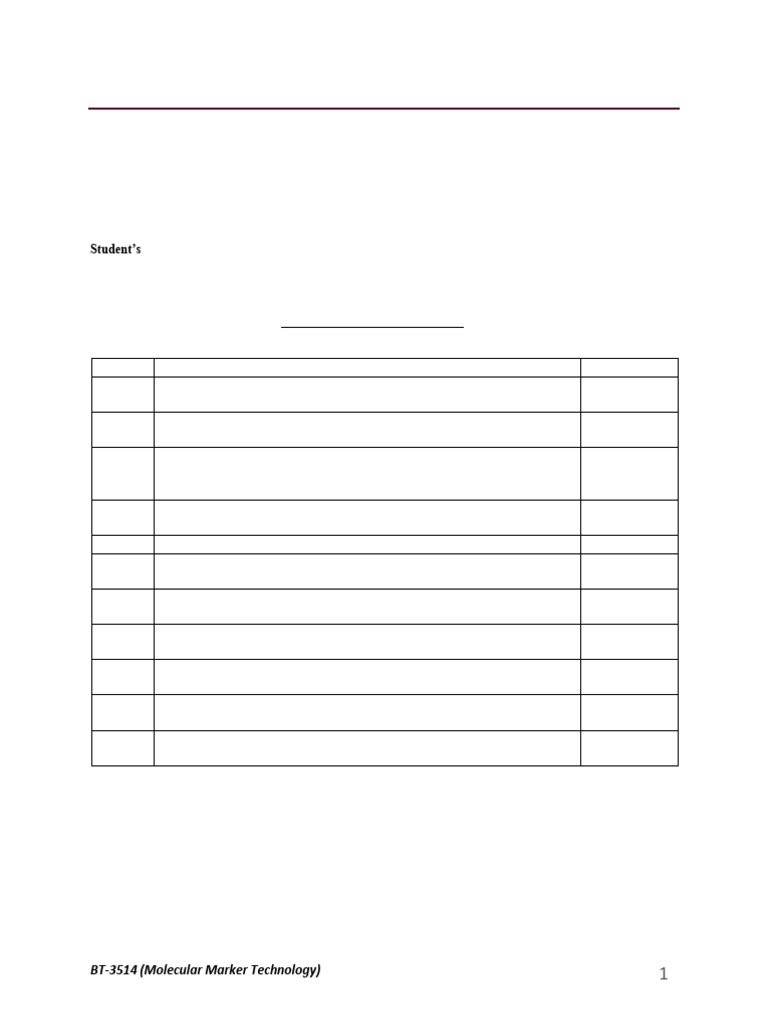 Molecular Marker Technology | PDF