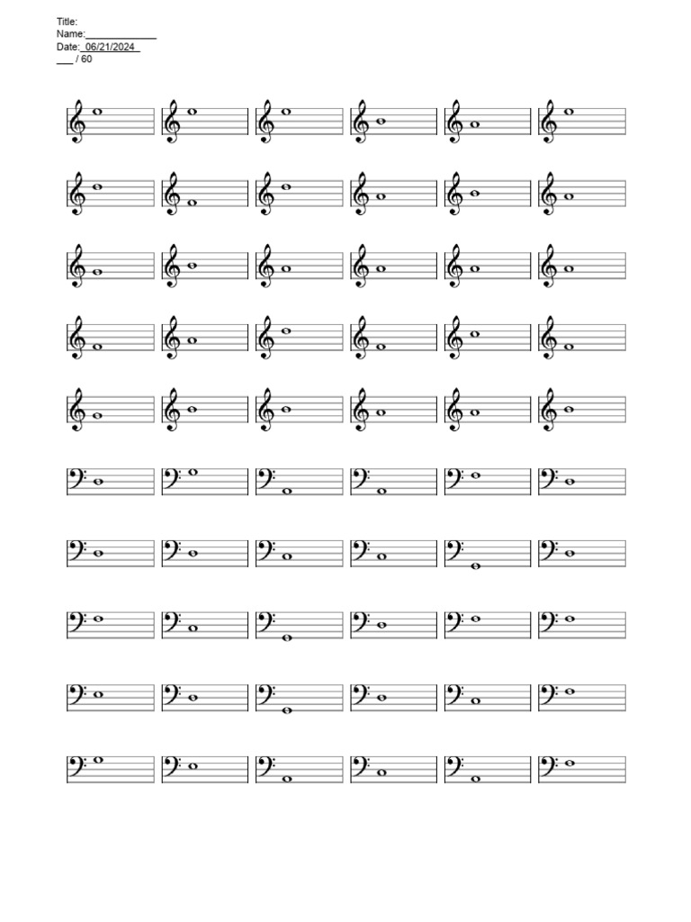 Mad Minute Music 2 | PDF