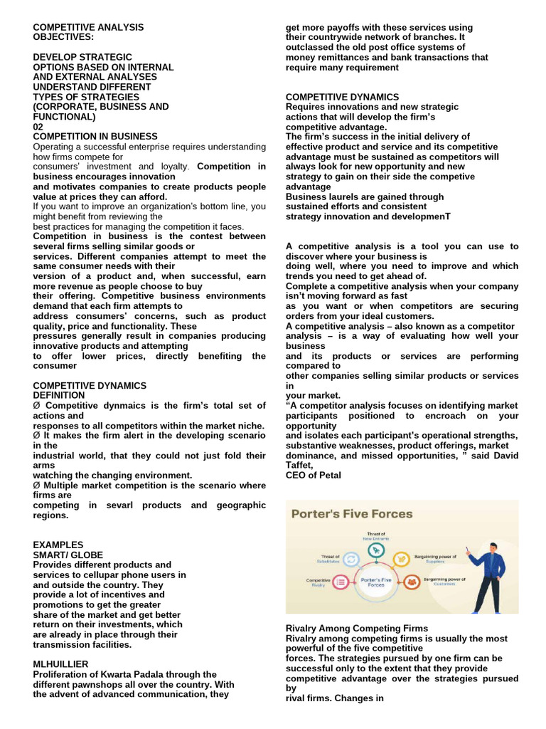 Competitive Analysis | PDF | Supply Chain | Business