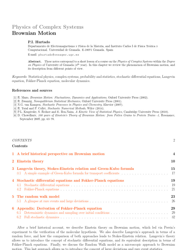 Brownian-motion | PDF