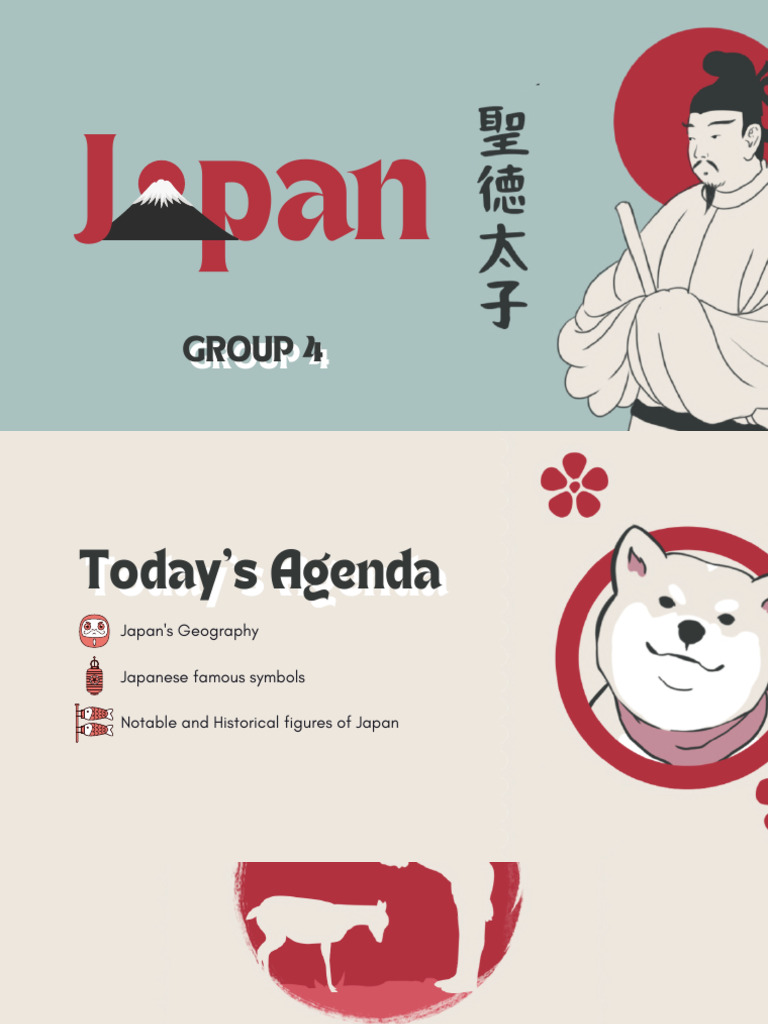 Red and Pale Brown Japan Presentation | PDF