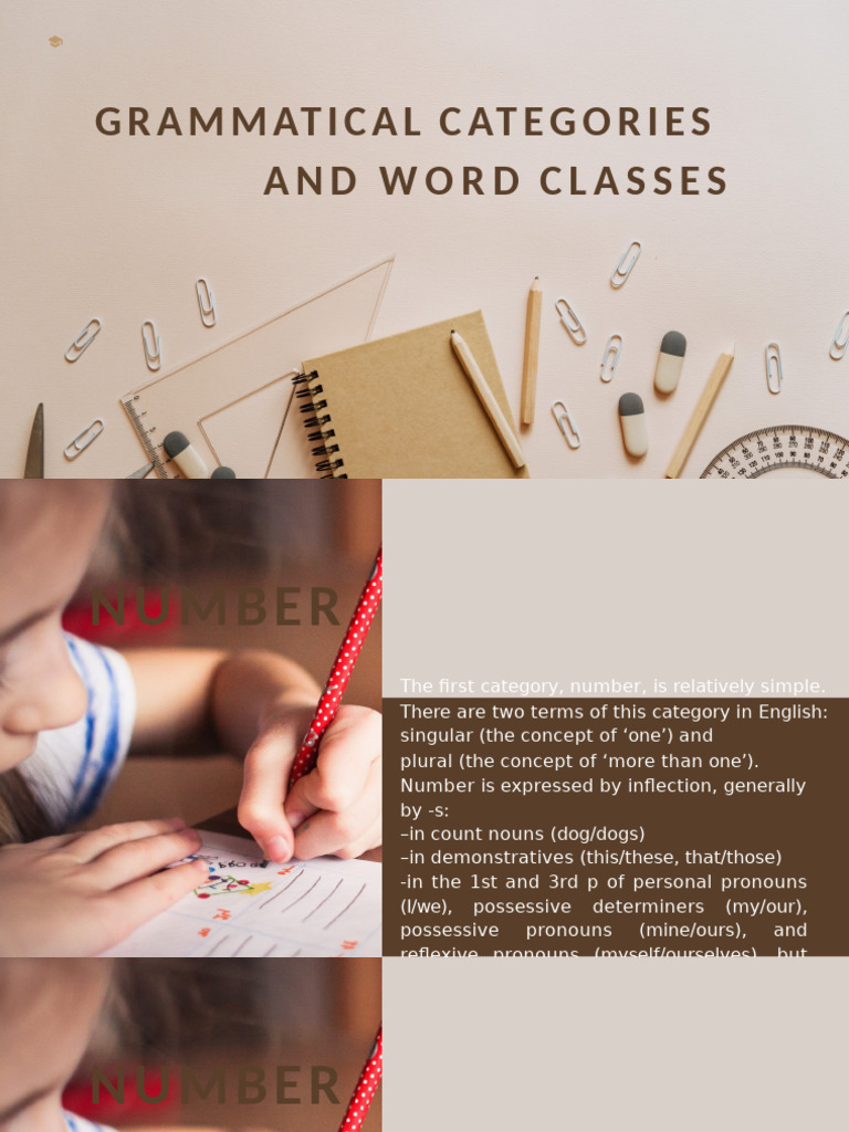 Grammatical Categories and Word Classes | PDF