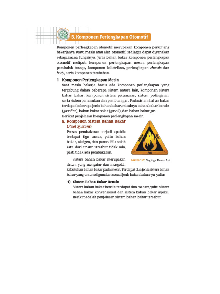 Komponen Perlengkapan Otomotif | PDF