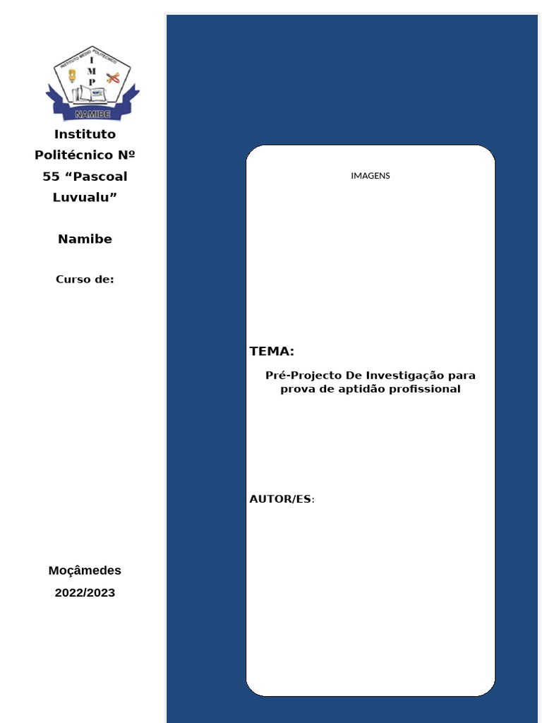 Projecto Final 2023 | PDF