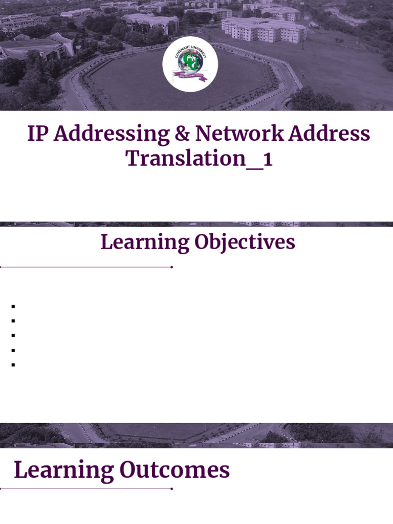 IP Addressing Network Address Translation - 2024 | PDF