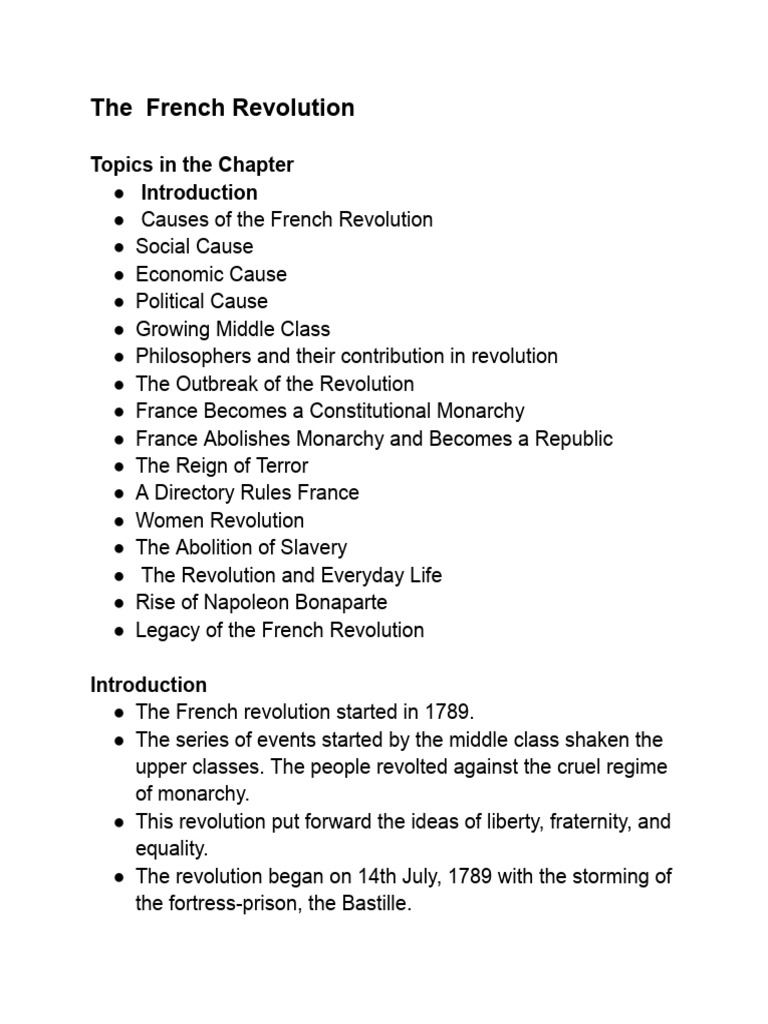 The French Revolution | PDF