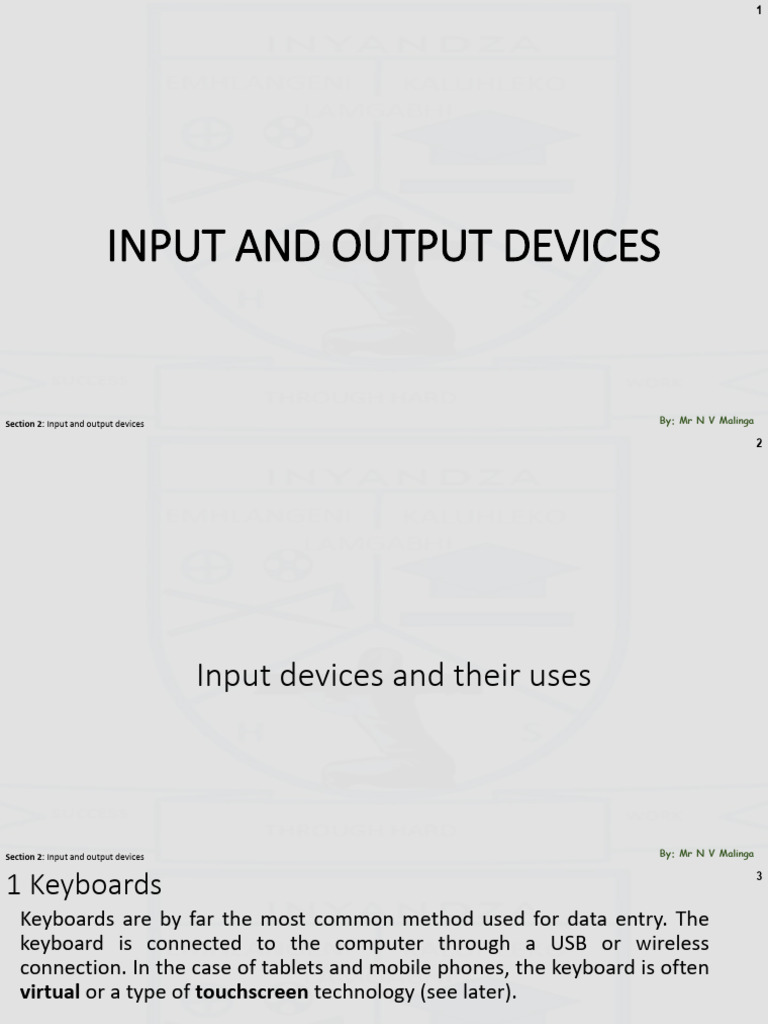 Chapter 2 Input | PDF
