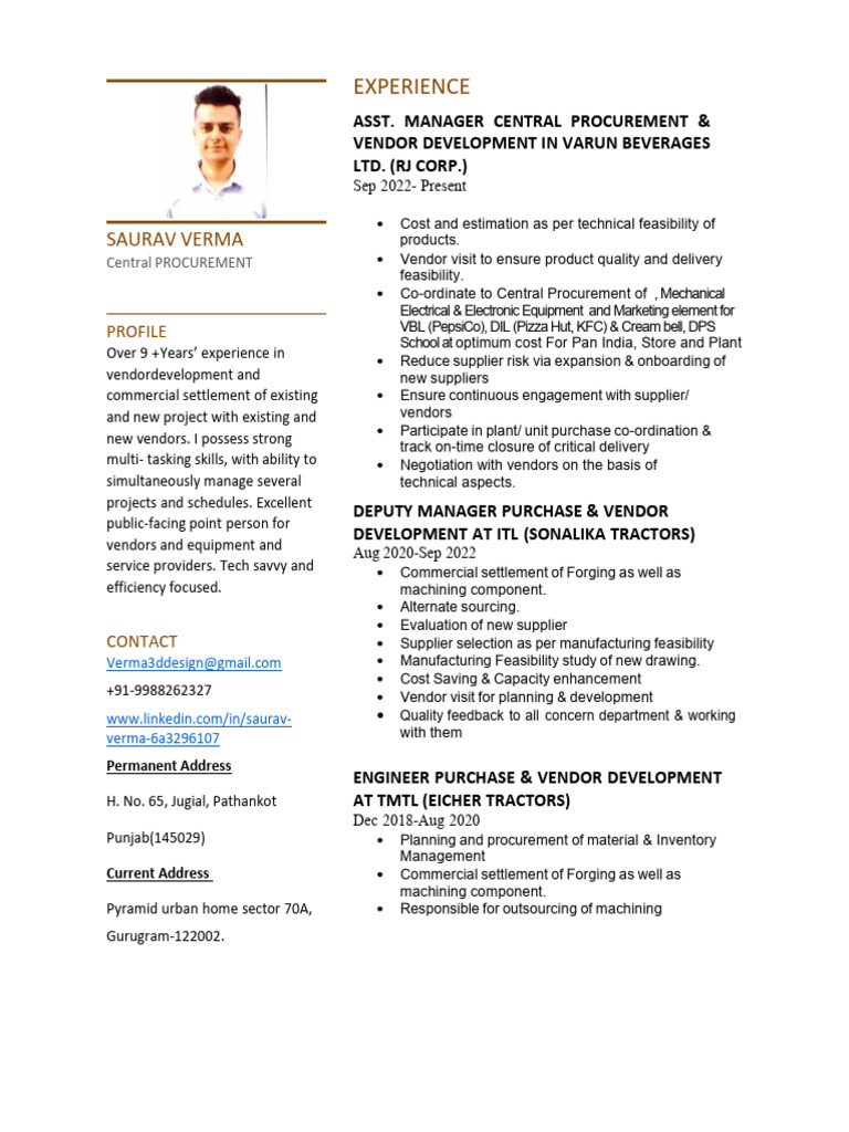 Saurav Verma Updated CV | PDF