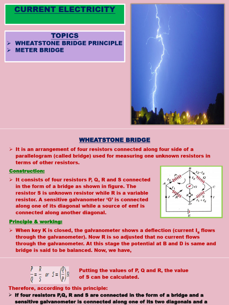 Wheatstone Bridge | PDF