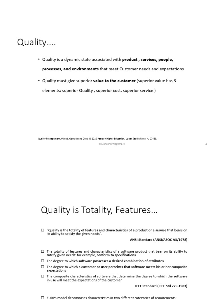 1 Quality | PDF