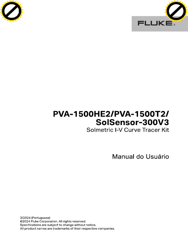 Solmetric PV Analyzer 1500XX Users Guide - PT-BR | PDF