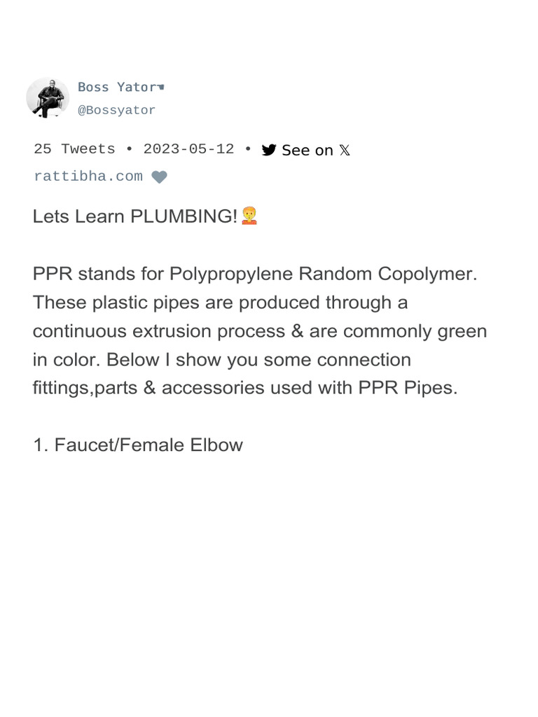 Lets - Learn - Plumbing!? - PPR - Stands - Thread - by - Bossyator ...
