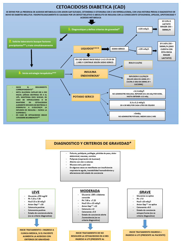 Cetoacidosis Diabetica (Cad) : Diagnostique y Defina Criterios de ...
