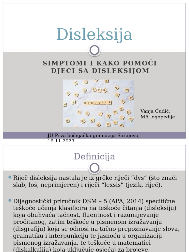 Disleksija | PDF