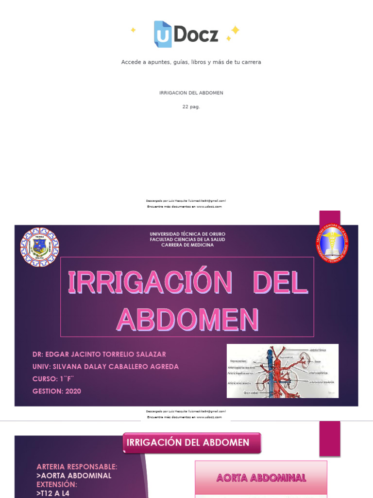 Irrigacion Del Abdom 83239 Downloadable 5793264 | PDF