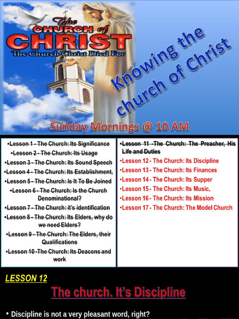 Church Discipline | PDF