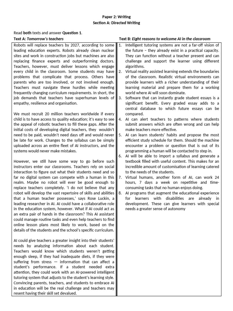 AI's Role in Future Classrooms | PDF | Artificial Intelligence ...