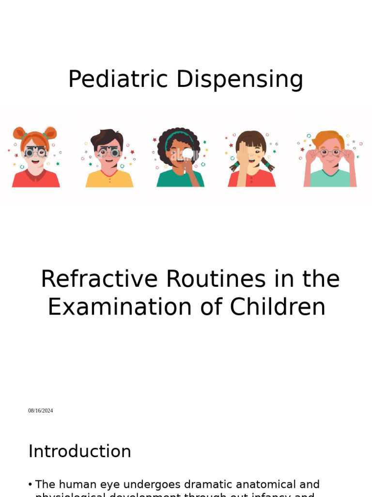 Pediatric Dispensing | PDF | Glasses | Myopia