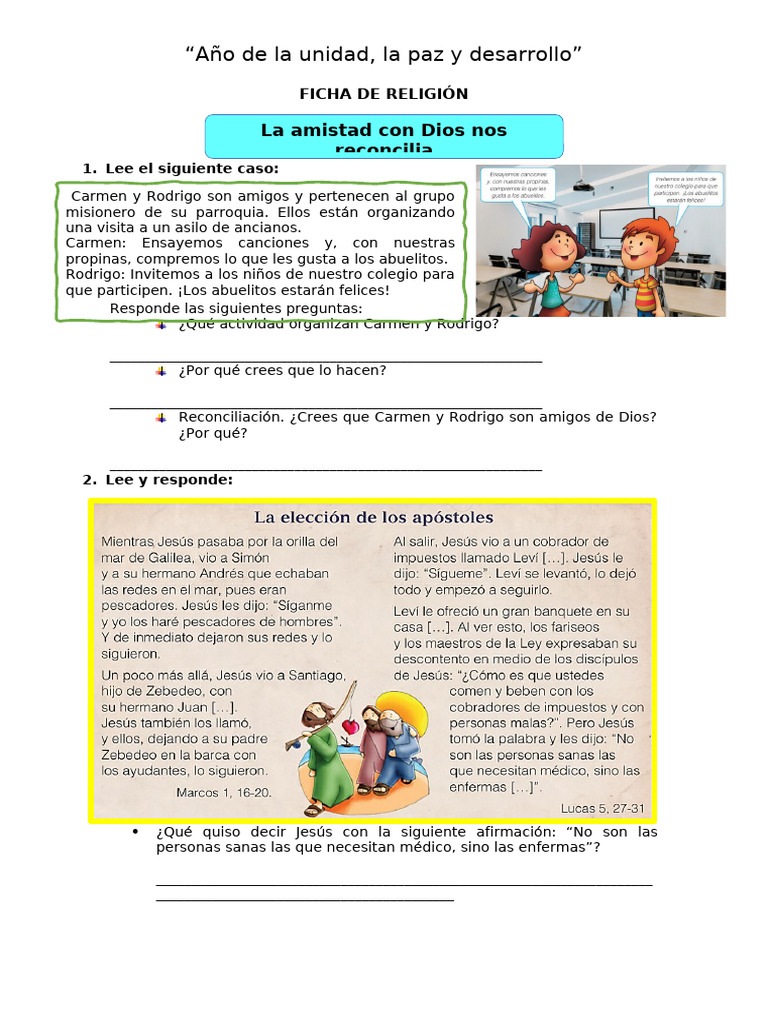 FICHA RELIGION | PDF