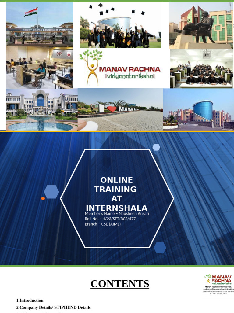 Internship Ppt | PDF