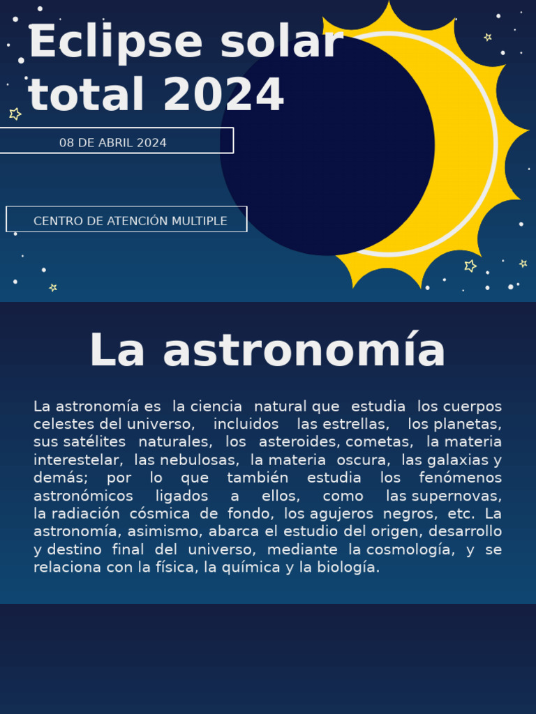 Eclipse Solar 2024 | PDF