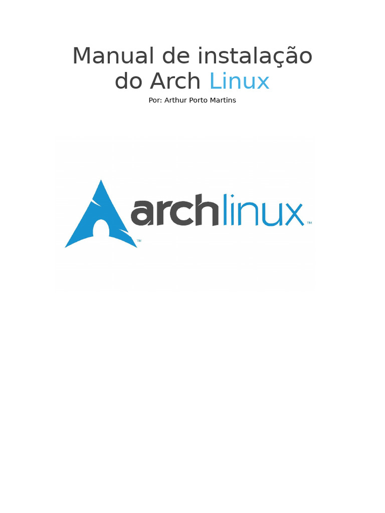 Manual de Instalação Do Arch Linux | PDF