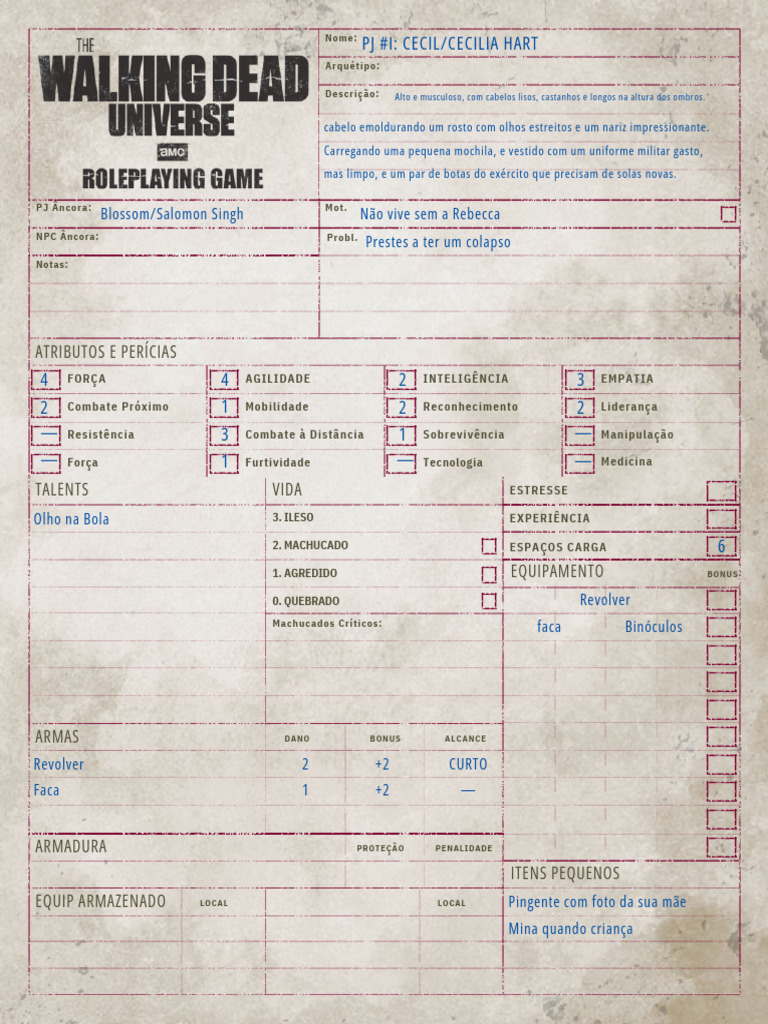 Fichas TWD Starter Kit Traduzidas | PDF
