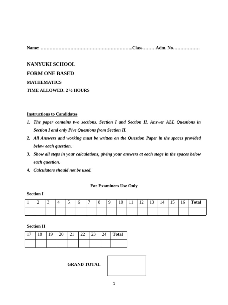 Maths Form 1 Based Revision | PDF | Area | Pound Sterling