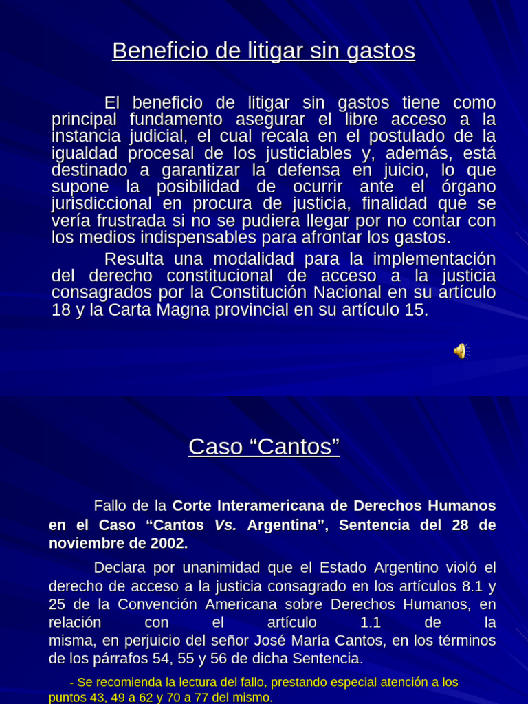 1 - Beneficio de Litigar Sin Gastos | PDF