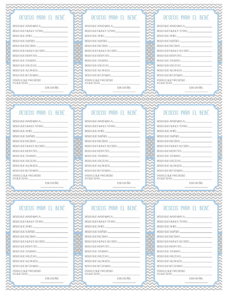 Juegos Imprimibles para Baby Shower | PDF