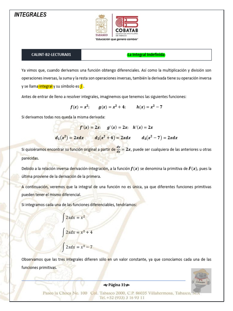 Integral de 4x dx: Conceptos y Ejemplos | PDF | Integral | Derivado