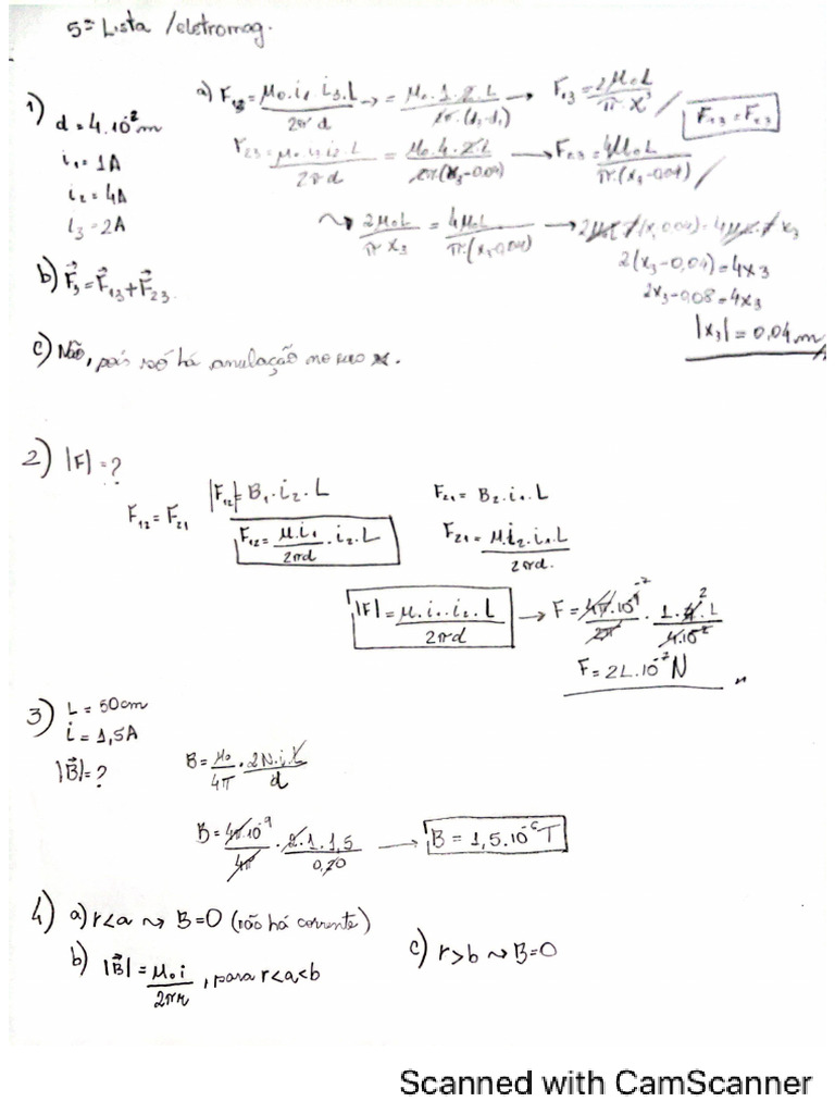 5 Lista Eletromag | PDF