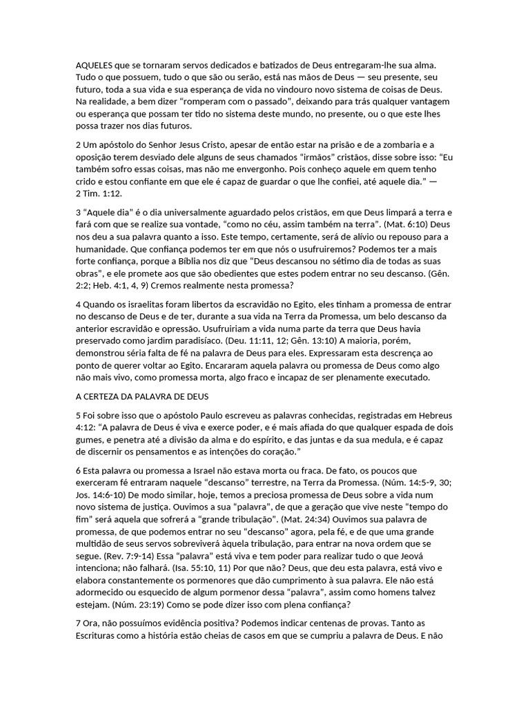 Base Sólida para Ter Confiança | PDF