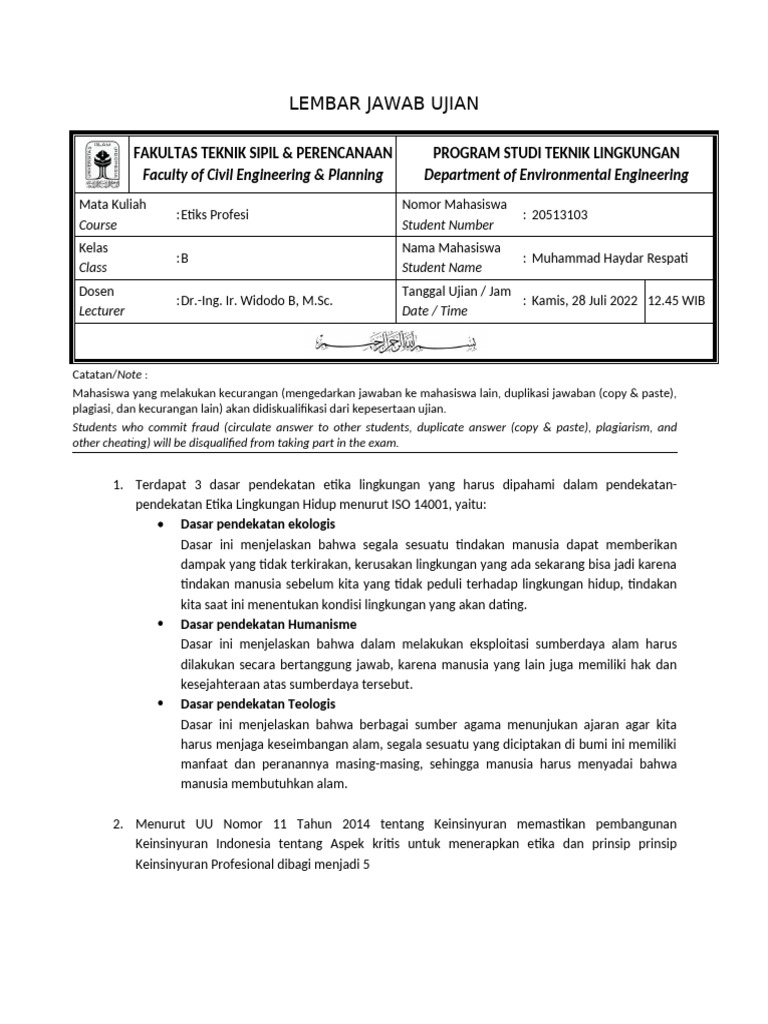 Uas Etprof Muhammad Haydar Respatis B Pdf