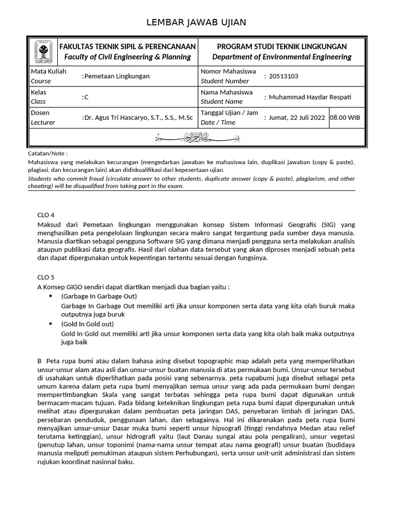 C - UAS Pemling 2022 - 20513103 - Muhammad Haydar Respati | PDF