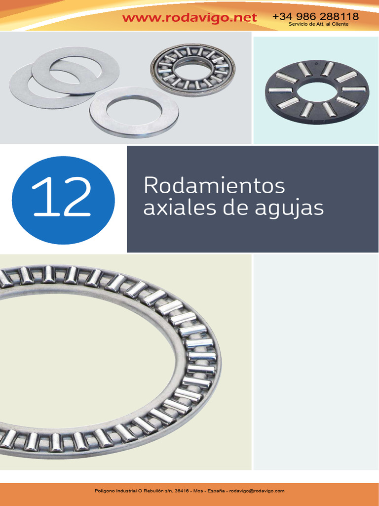 09 Rodamientos Axiales de Agujas | PDF